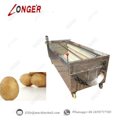 China Brush Roller Potato Washing Machine|Automatic Brush Roller Potato Washing Machine|Brush Roller Cleaning Machine for sale