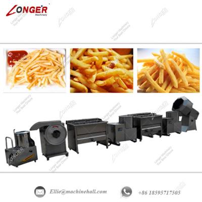 China Frozen French Fries Production Line|Automatic French Fries Making Line|Commercial French Fries Processing Line for sale