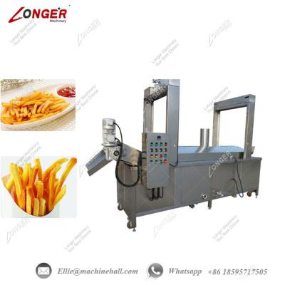 China French Fries Continuous Frying Machine|Commercial French Fries Fryer Equipment|French Fries Continuous Frying Machine for sale