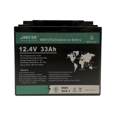 China 12.4V 33Ah Sodium Ion Battery Packs Overcharge Protection Plastic Casing à venda
