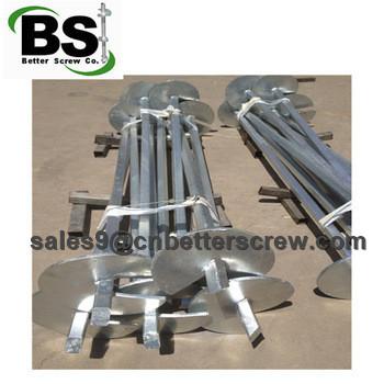 China Square helical piers are used for stabilize the foundation for sale