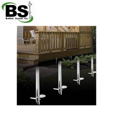 China Round Shaft Helical Pile are used to Lighting Foundations for sale