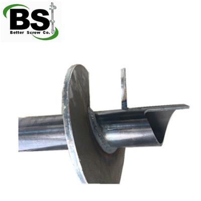 China Round Shaft Helical Piles use to soil nail earth retention for sale