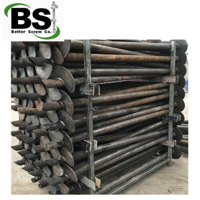 China Round shaft helical pier or helical pile for foundation repair for sale