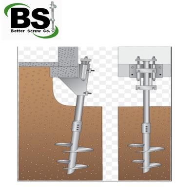 China Round Helical Screw Pile Foundation Repair for sale
