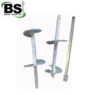 China Square shaft helical piers with helix plate for America market for sale