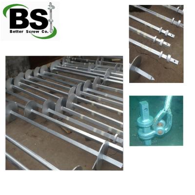 China The solar panel support base helical pile screw anchor for sale