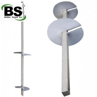 China The solar helical pile system for support solar panel for sale