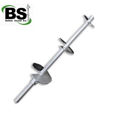 China Galvanized steel Helical Piers for Residential Building for sale