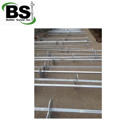 China underpinning homes material square shaft helical pier for sale for sale