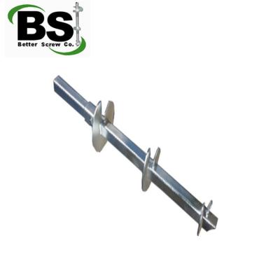 China Square Helical Piers are used in tension (uplift) applications for sale