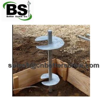 China Heavy duty wall anchors and screw piles deep foundation for sale