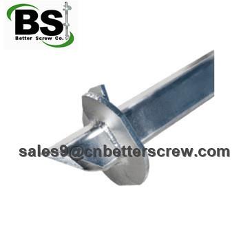 China Manufacturer helical screw pile/spiral pier/screw pole for sale