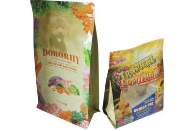 China Custom Laminated Packaging Stand Up Pouch With Zipper For Pet Food for sale