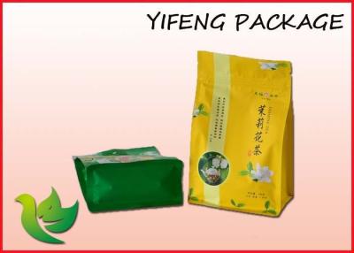 China Flat Bottom reusable food pouch Matt Finished , Square Bottom Zipper Bag for sale
