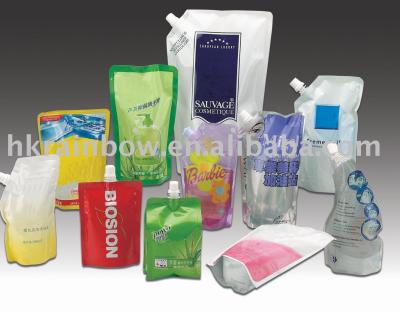 China 500ml PE / PET Side Stand Up Bags With Bottom Gusset For Liquid for sale
