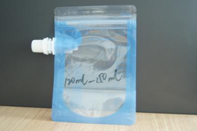 China Custom Printing Stand up Packaging Pouch With Ziplock and Corner Spout For Liguid for sale