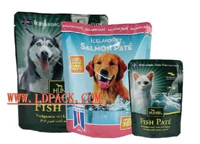 China OEM ODM Dog Food Packaging Bags Stand Up Pouches With Zipper for sale
