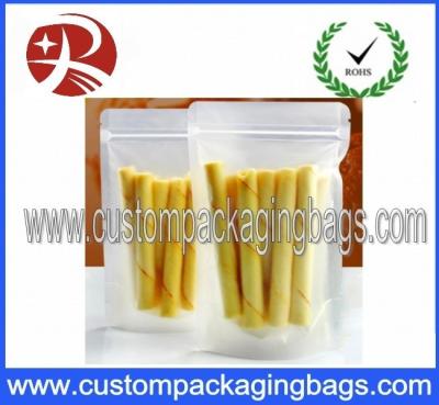China OPP / CPP Stand Up Pouches Translucent Frosted For Food Packaging for sale