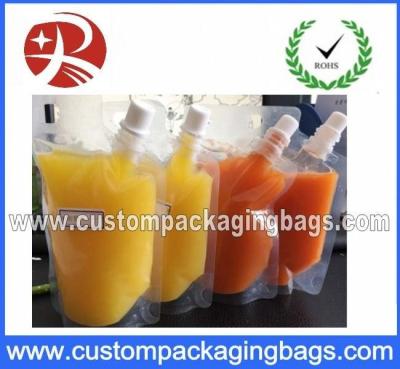 China Printed Transparent Stand Up coffee Pouches With Spout , Recyclable for sale