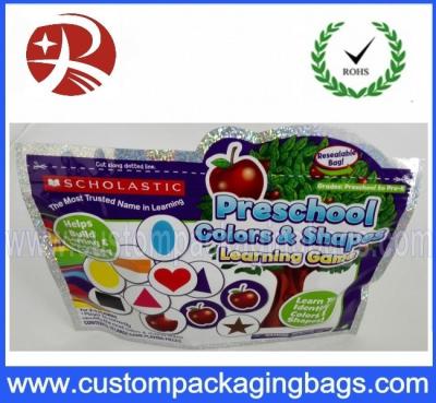 China Irregular Toys Stand Up Pouches waterproof With Top Zipper for sale