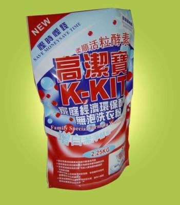 China Laminated Custom Plastic Stand Up Pouch Bags , Detergent Packaging Pouches 2.25kg for sale