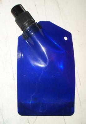 China Blue 8 Oz Stand Up Pouch With Spout And Cap , Beverage Flexible Packaging for sale