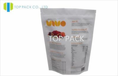 China Healthy 1kg Foil Lined Ziplock  Healthy Food Bag For Protein Powder for sale