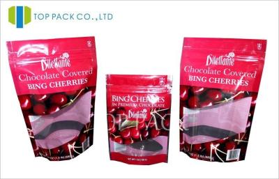 China Multilayer Laminated Zippered Plastic Bags For Fruit Chocolate Moisture Proof for sale