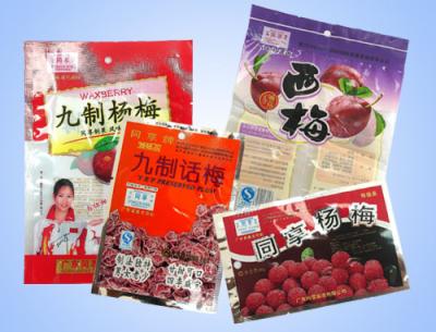 China Waterproof Gravure Printing Snack Packaging Bags , Food Three Side Seal Bag With Handhole for sale