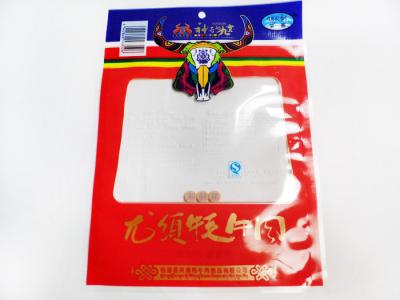 China NY / PE Colorful Flat Snack Packaging Bags With Transparent Window for sale