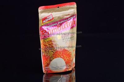China Customized Aluminum Foil Snack Packaging Bag with Zipper and Tear Notch for sale