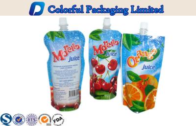 China 250ml Beverage Laminated Stand Up Pouch With Spout , liquid packaging bags for sale