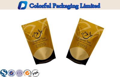China CMYK More Waterproof  Tea Packaging With Stand Up Zipper Bag for sale