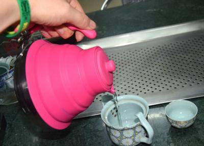 China Durable Heat Insulation collapsible silicone tea kettle SGS , FDA approved for sale