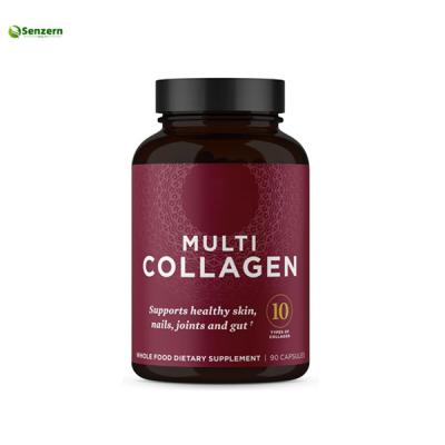 China Customized Hydrolyzed Collagen Peptides Capsules 90pcs Stimulate Chondrocyte Synthesis for sale