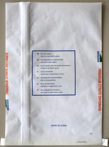 Quality Crystal Powder 20Mesh 25kg/Bag Trisodium Citrate Acid Regulator for sale