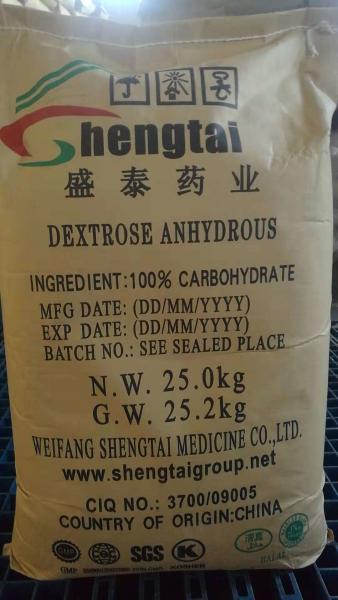 Quality CAS 50-99-7 Sweetening Agents White Dextrose Anhydrous Powder for sale
