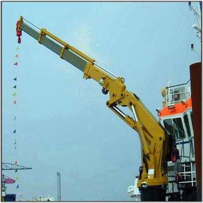 China Knuckle Hydraulic Marine Ship Pedestal Crane Operation Marine Ship Crane for sale