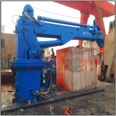 China 0.8t Hydraulic Yacht Lifting Mobile Crane for sale Marine Ship Deck Crane for sale