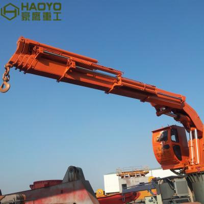 China Foldable 6ton Adjustable Boom Boat Crane Marine Ship Deck Crane for sale