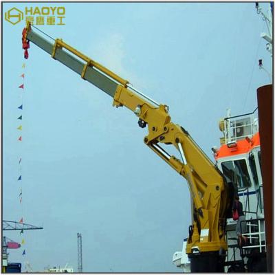 China Specifications Knuckle Boom Cargo Hose Industrial Crane Supplier Marine Ship Deck Crane for sale