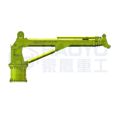 China Telescoping  Electric Hydraulic Boom Deck Crane Marine ship deck crane for sale