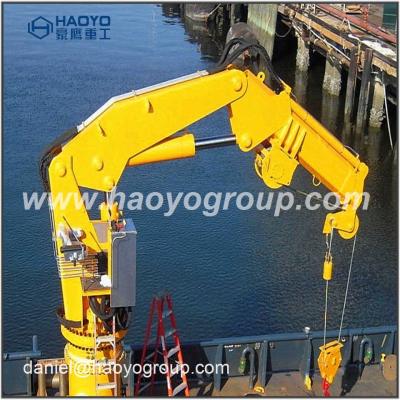 China 1ton Hydraulic Marine Knuckle Boom Ship Deck Crane for Provision for sale