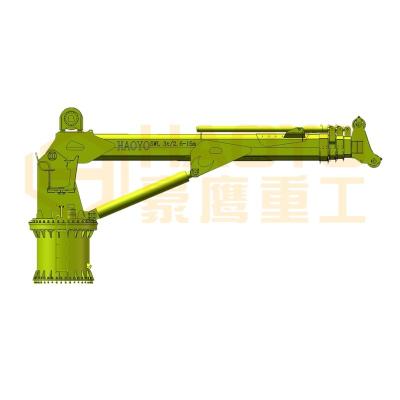 China 2 ton Telescopic Boom Ship Mini Lifting Crane for Ship Marine Ship Deck Crane for sale