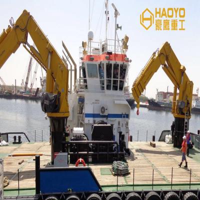 China Knuckle Boom Small Boat Hose Handling Crane Installation Marine Ship Deck Crane for sale