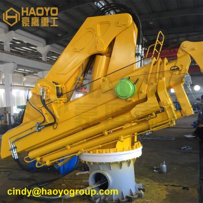 China Foldable Boom Marine Small Boat Pedestal Cranes Marine Ship Deck Crane for sale