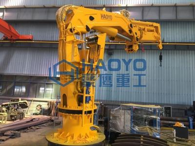 China HAOYO Customized Hydraulic Foldable Boom Offshore Marine Crane for sale