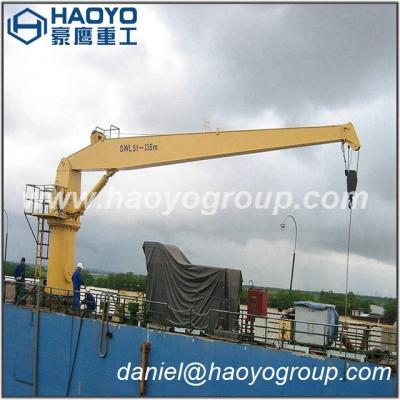 China Stiff Boom Crane Pedestals Crane and Platform Marine Crane For Sale for sale
