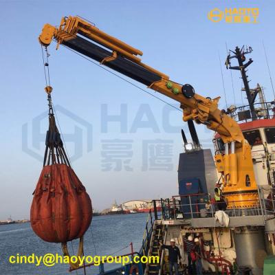 China Hydraulic Foldable Shop Boom Provision Crane Manufacturers Sale Marine Ship Deck Crane for sale